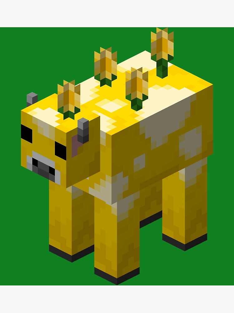 "minecraft moobloom" Poster for Sale by SisterBecker | Redbubble