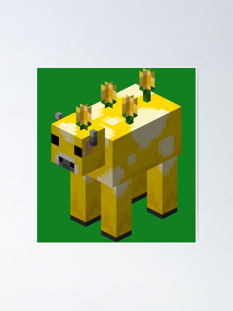 "minecraft moobloom" Poster for Sale by SisterBecker | Redbubble