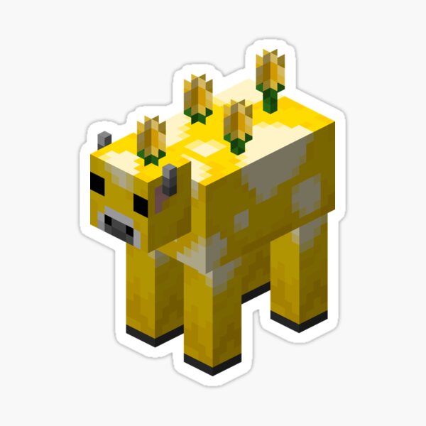 "minecraft moobloom" Sticker for Sale by SisterBecker | Redbubble