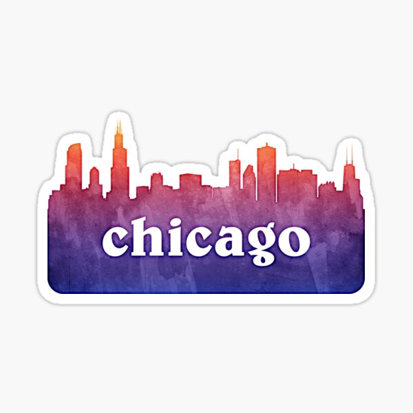 "Chicago" Sticker for Sale by garci | Redbubble