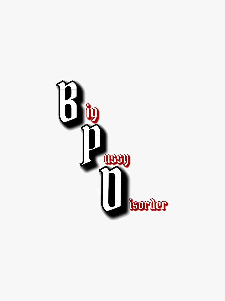 "BPD Awareness " Sticker for Sale by FungalVoid | Redbubble