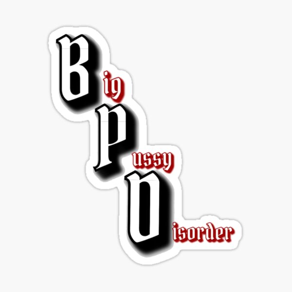 "BPD Awareness " Sticker for Sale by FungalVoid | Redbubble