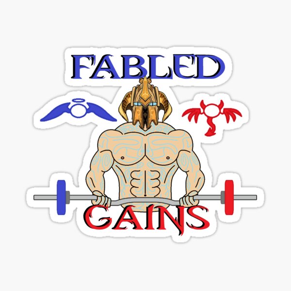 "Fabled Gains" Sticker for Sale by Pellagrino | Redbubble