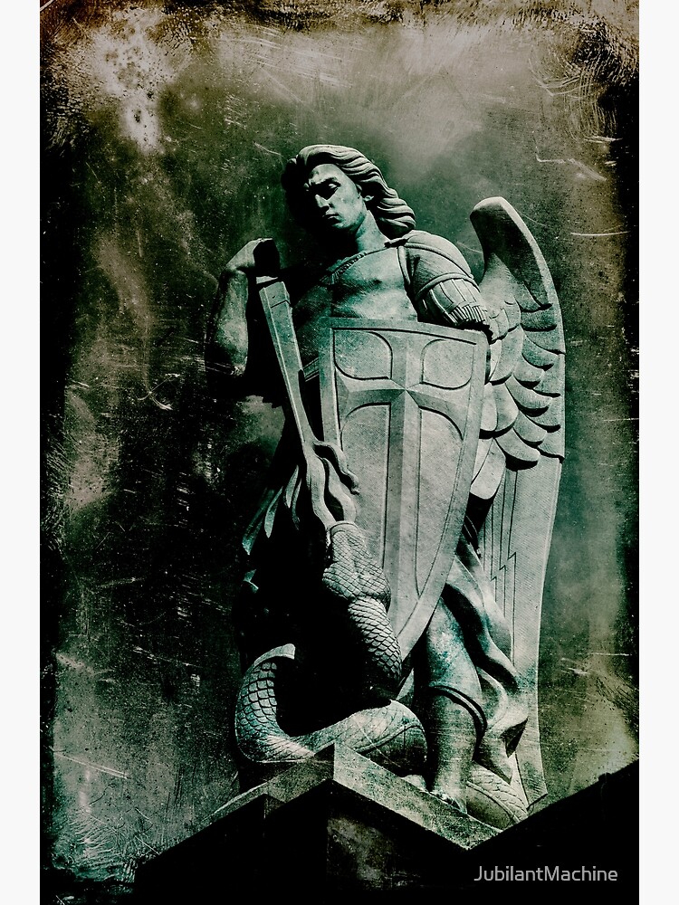 "Saint Michael the Archangel" Poster for Sale by JubilantMachine ...