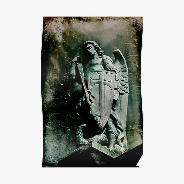 "Saint Michael the Archangel" Poster for Sale by JubilantMachine ...