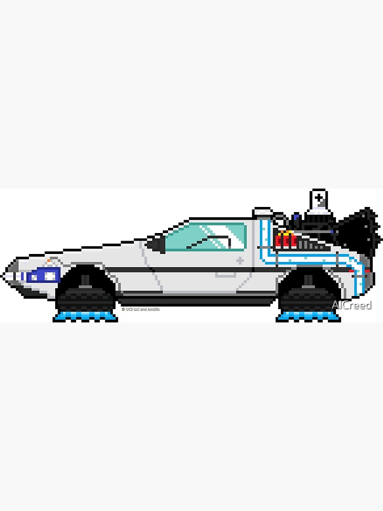 "8-Bit DeLorean Time Machine!" Poster for Sale by AlCreed | Redbubble