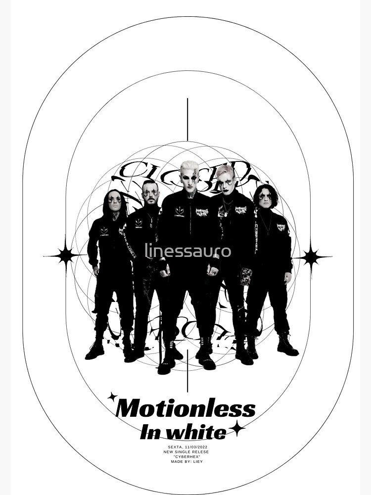 "Motionless in white retro" Sticker for Sale by linessauro | Redbubble