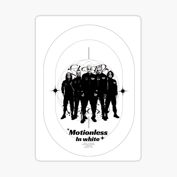 "Motionless in white retro" Sticker for Sale by linessauro | Redbubble