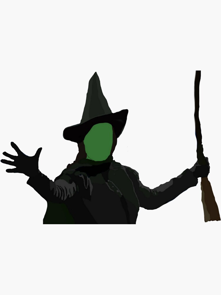 "elphaba" Sticker for Sale by Alyssaromee | Redbubble