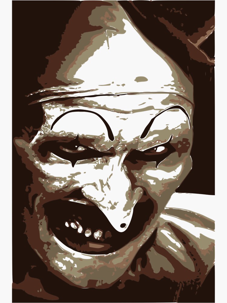 "Terrifier Movie " Sticker for Sale by AmyScote | Redbubble