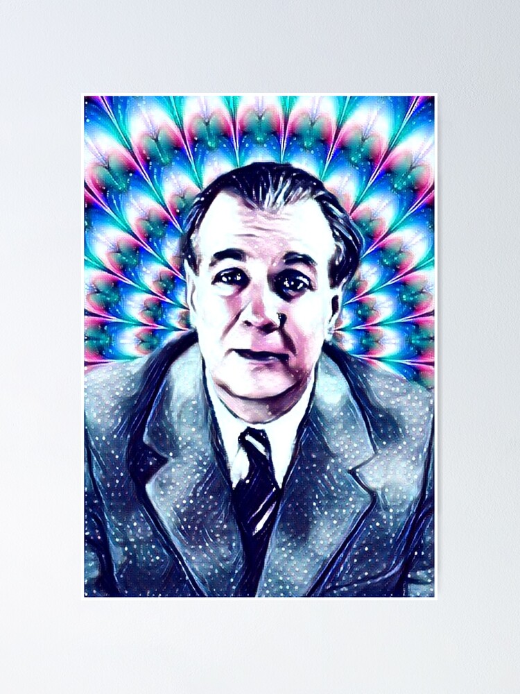 "Jorge Luis Borges Artwork | Jorge Luis Borges Portrait | Jorge Luis ...