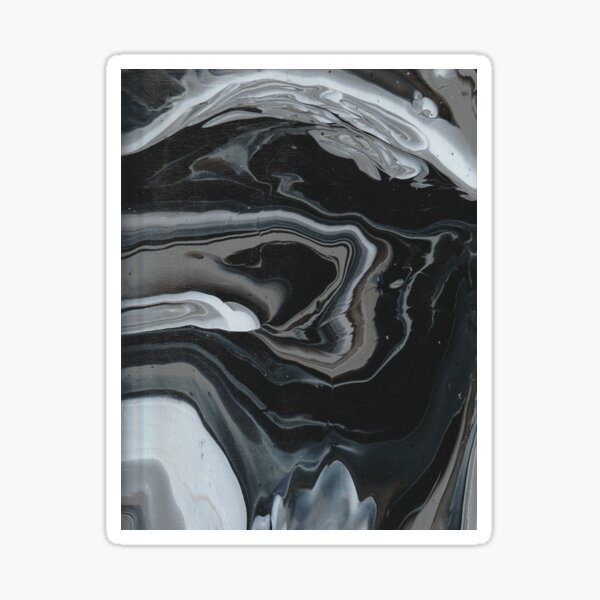 "Obsidian Marble" Sticker for Sale by AbbyVonGoth | Redbubble