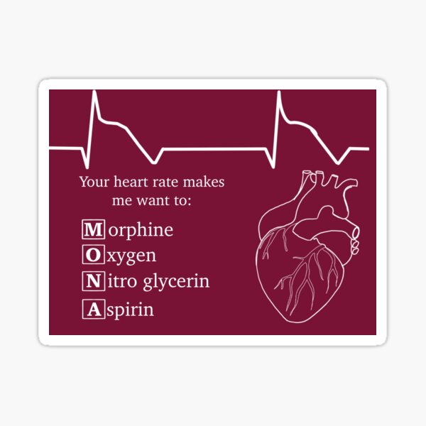 "Your Heart Rate" Sticker for Sale by ntalergic2d-med | Redbubble