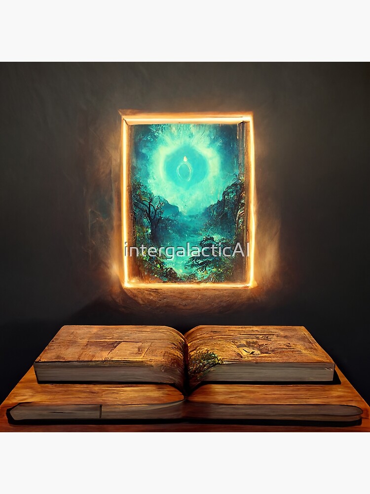 "Book Portal" Poster for Sale by intergalacticAI | Redbubble