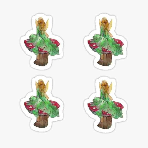 "Four Toadstool Fairies" Sticker for Sale by GhostlyNature | Redbubble