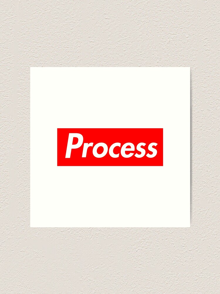 "Process - box logo" Art Print by SaturdayAC | Redbubble