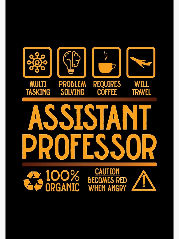 "Assistant Professor Funny Quality Label: Funny Assistant Professor ...