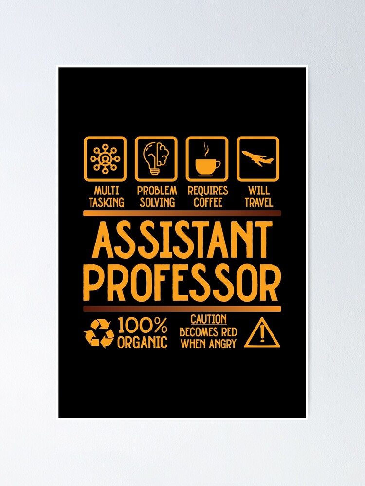 "Assistant Professor Funny Quality Label: Funny Assistant Professor ...