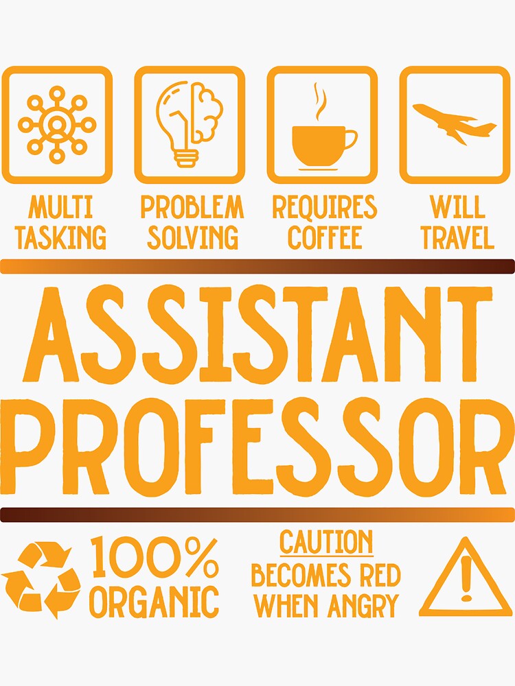 "Assistant Professor Funny Quality Label: Funny Assistant Professor ...