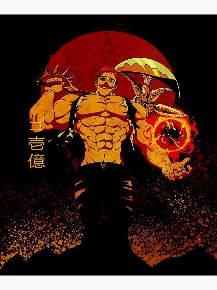 "the seven deadly sins escanor" Sticker for Sale by chetterubyzans ...