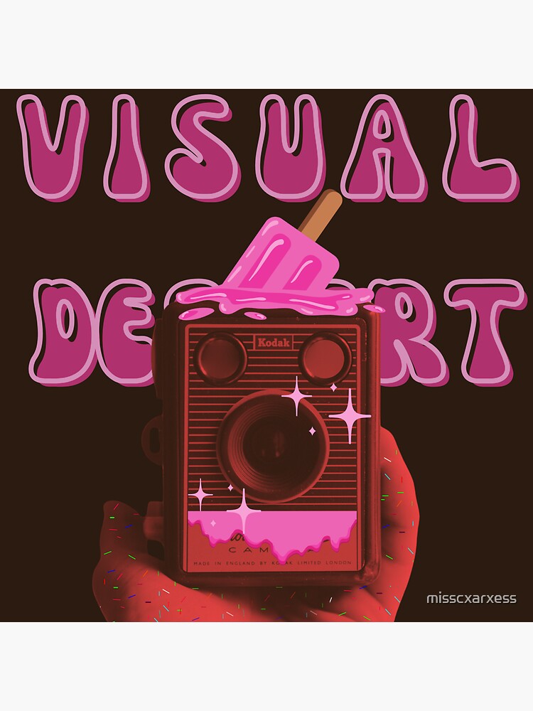 "Visual Dessert Kodak Camera Retro Digital Art" Sticker for Sale by ...
