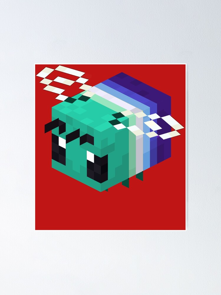 "mlm gay pride flag minecraft bee" Poster for Sale by BernieGrant ...