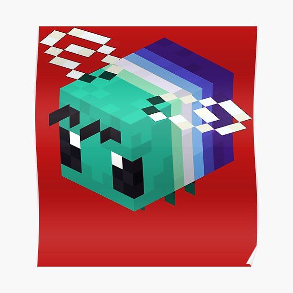 "mlm gay pride flag minecraft bee" Poster for Sale by BernieGrant ...