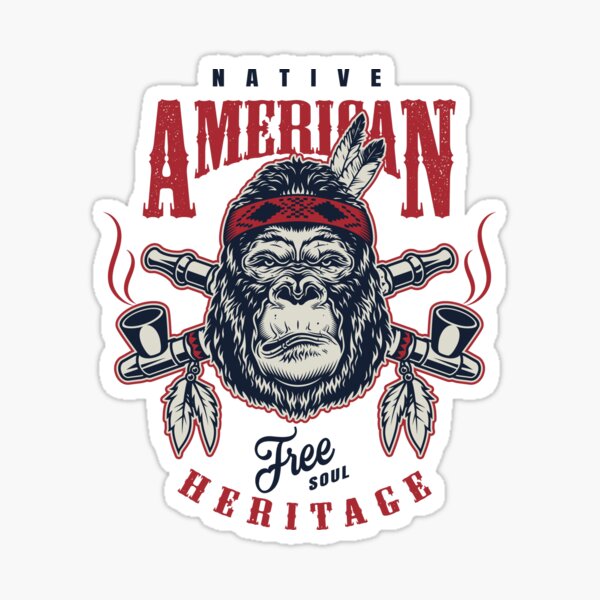Native American Sticker For Sale By L09an Redbubble
