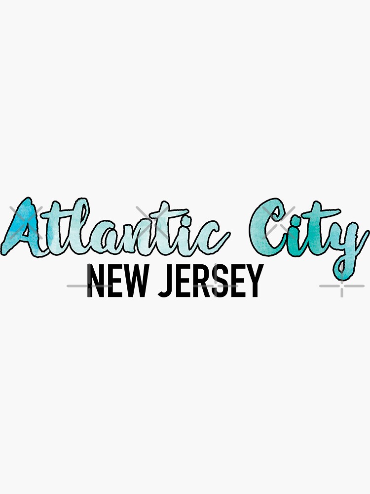 "Atlantic City" Sticker for Sale by Grace Emig | Redbubble