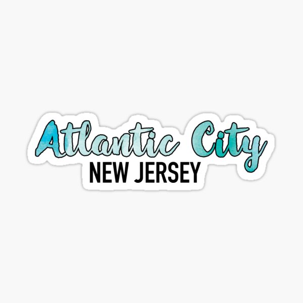 "Atlantic City" Sticker for Sale by Grace Emig | Redbubble