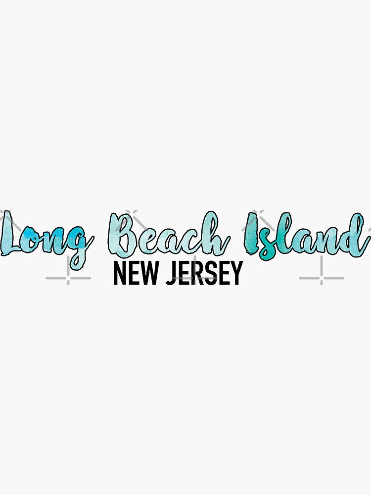 "Long Beach Island" Sticker for Sale by graceemig | Redbubble
