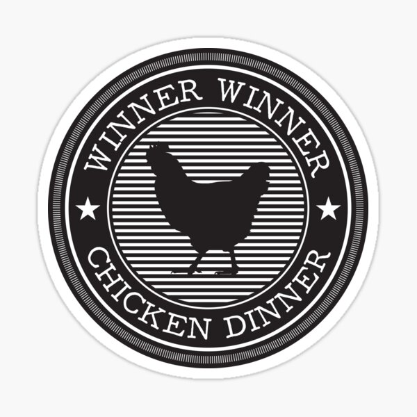 "pubg - winner winner" Sticker for Sale by jkim31 | Redbubble