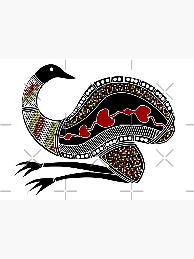 "Authentic Aboriginal Art - - The Emu" Art Board Print for Sale by ...