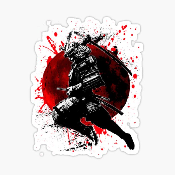 "Japanese Shogun Style Starting" Sticker for Sale by yasmcloug | Redbubble