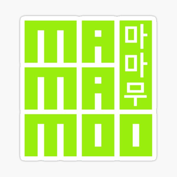 "MAMAMOO (마마무) Green" Sticker for Sale by AliffStudio | Redbubble