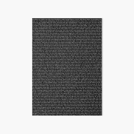 "The bee movie script | funny bee movie script shrek movie" Art Board ...