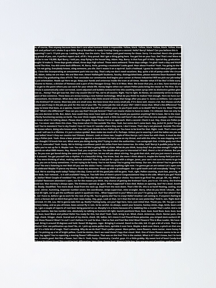 The Bee Movie Script Funny Bee Movie Script Shrek Movie Poster For
