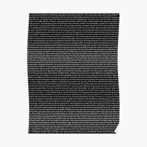 "The bee movie script | funny bee movie script shrek movie" Poster for ...