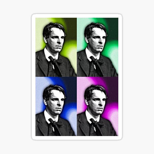 "WB Yeats Artwork | W. B. Yeats Portrait | W B Yeats Wall Art " Sticker ...