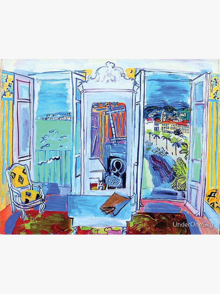 "Window opening on Nice - Raoul Dufy" Sticker for Sale by UnderOneSky ...