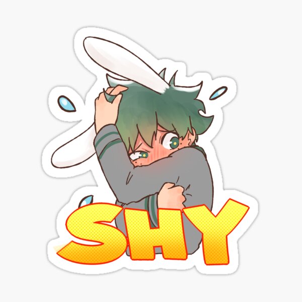 "Shy boy " Sticker for Sale by konatamashiine | Redbubble