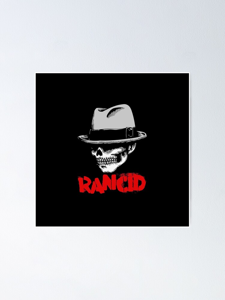 "white skull rancid hat logo" Poster for Sale by visialauren | Redbubble