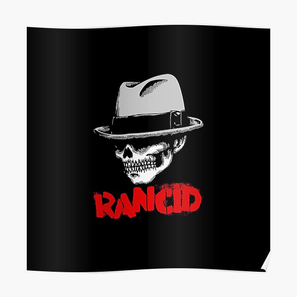 "white skull rancid hat logo" Poster for Sale by visialauren | Redbubble