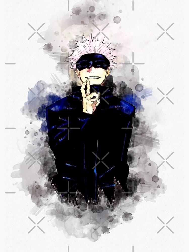 "Satoru Gojo - Jujutsu Kaisen (Watercolor Painting)" Sticker for Sale ...