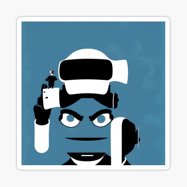 "VR headset" Sticker for Sale by ArtisticVlad | Redbubble