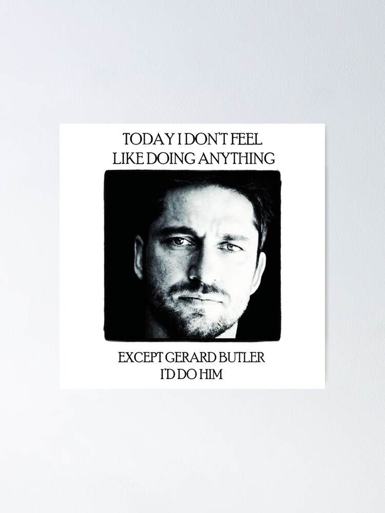 "Gerard Butler" Poster for Sale by kolstermain | Redbubble