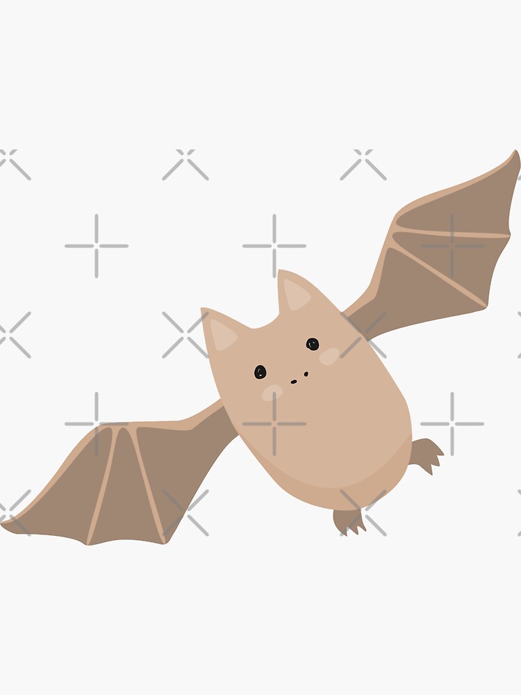 "Chibi Bat Cute" Sticker for Sale by Fluppee | Redbubble