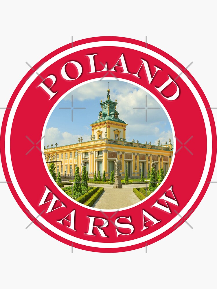 "Poland Warsaw Royal Castle - Passport Stamps Collection" Sticker for ...