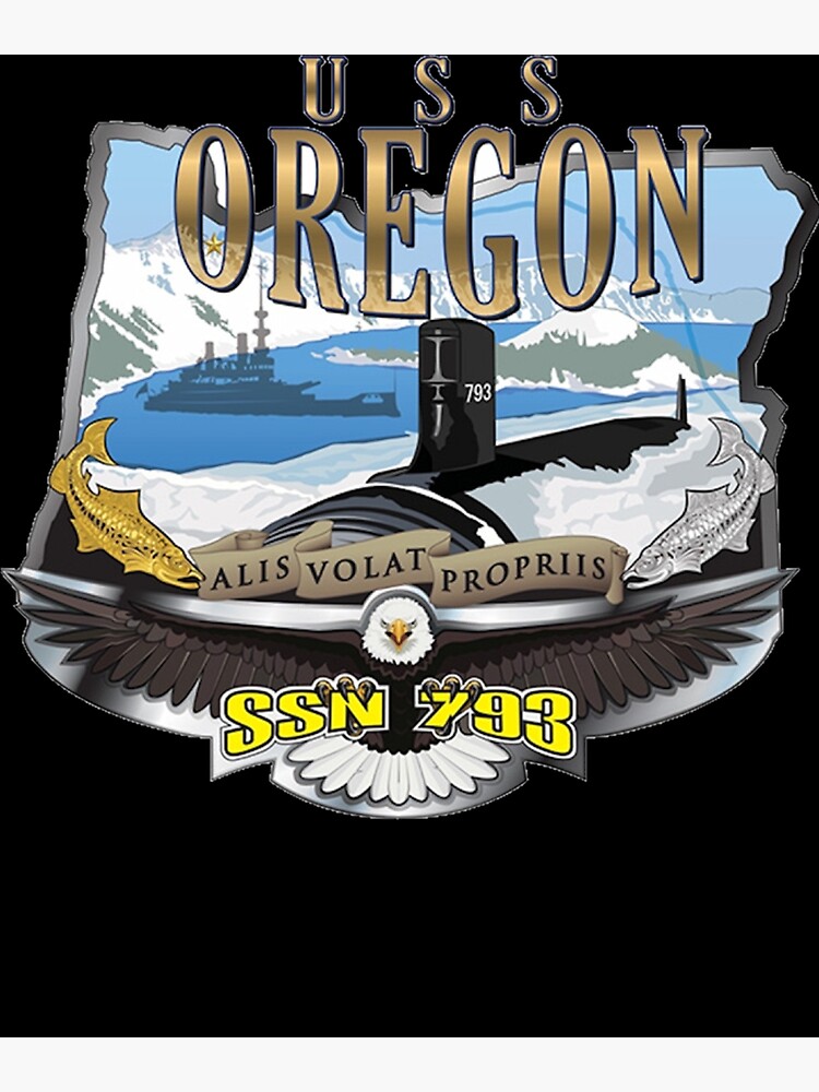 "USS Oregon SSN-793" Poster for Sale by EMILYLEAR | Redbubble