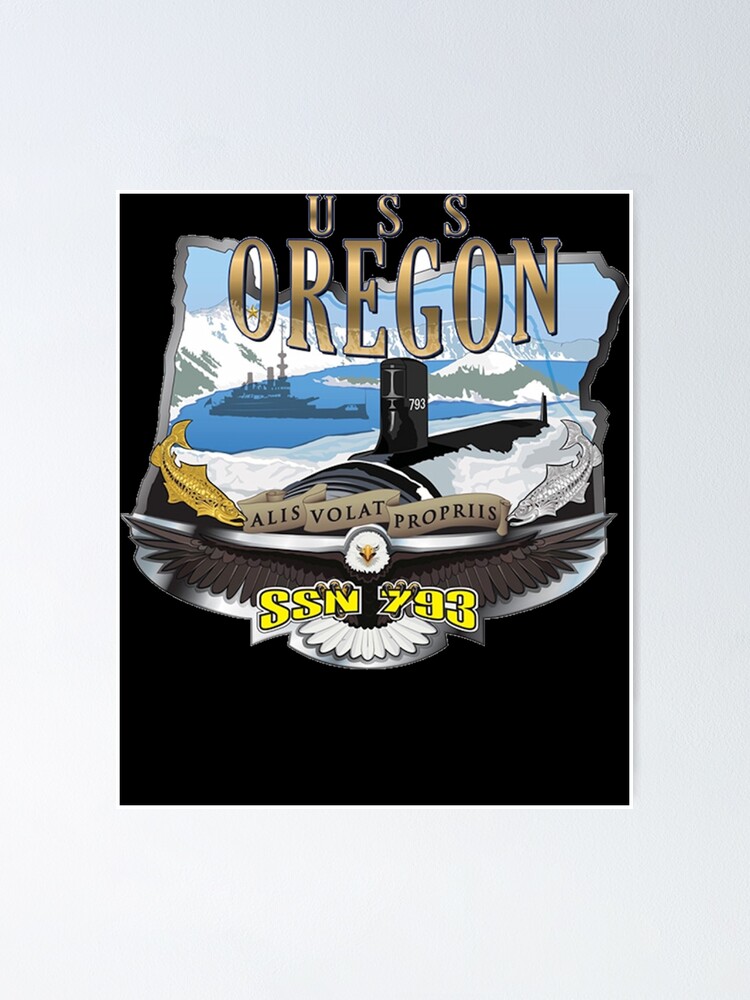 "USS Oregon SSN-793" Poster for Sale by EMILYLEAR | Redbubble